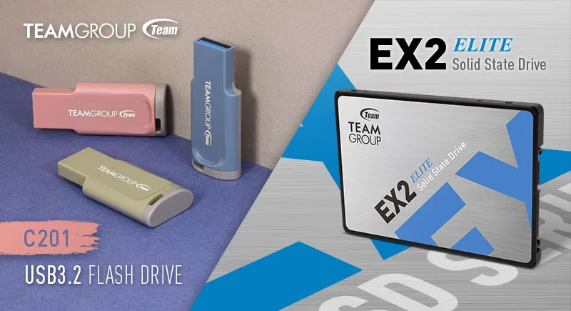 TEAMGROUP Releases EX Series SSD and C201 Impression USB Flash Drive – BabelTechReviews