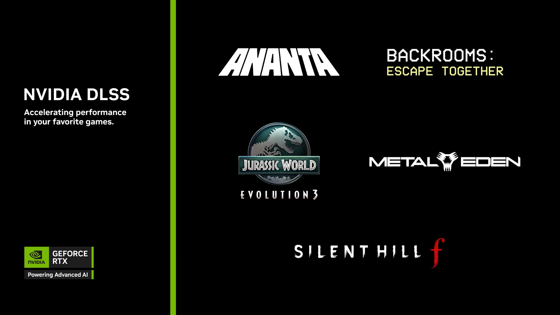 DLSS 4 Powers Up ANANTA, Jurassic World Evolution 3, and Backrooms: Escape Together ...